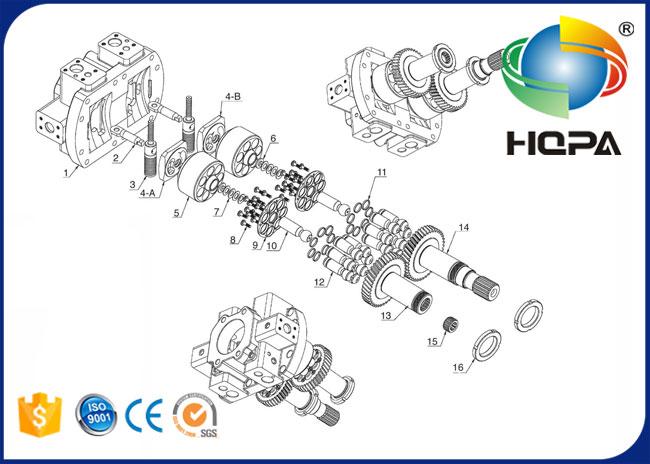 162-4875 recambios hidráulicos del excavador de la pompa hydráulica A8V59