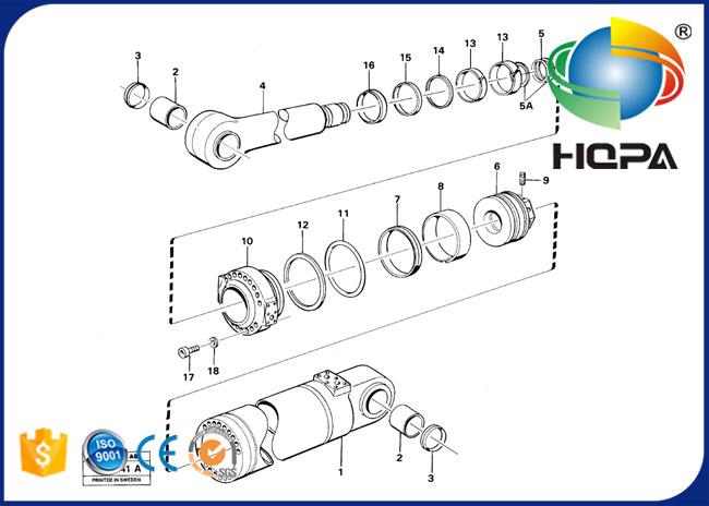 11990395 VOE11990395 Tilting Cylinder Seal Kit for VOLVO L180, L180C, L180D