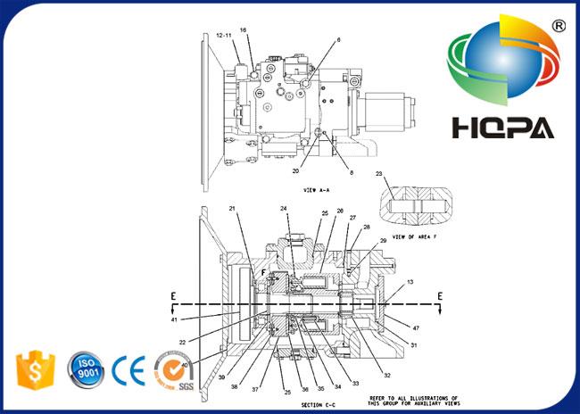 204-2792 2042792 Hydraulic Gear Pump Seal Kit for 322C, 322C FM, 325C