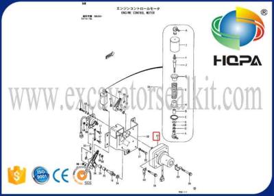 Cina cavo Hitachi EX200-3 EX200-2 del quadrato del motore del comando di punto 4257163 4188762 singolo in vendita