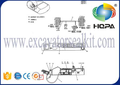 Cina Modulo Kobelco SK200, SK120LC, SK120 dello schermo di visualizzazione del monitor di 4411757 escavatori in vendita