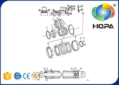 Cina 991/00027 di 991-00027 99100027 991 00027 Ram Dipper Cylinder Seal Kit per il JCB 3C in vendita