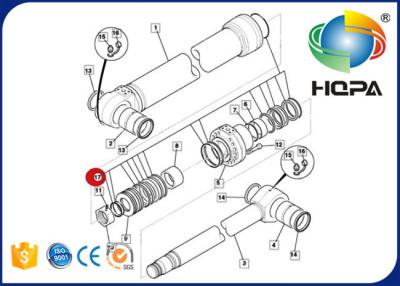 Cina 331/39047 di 331-39047 33139047 331 39047 Ram Dipper Cylinder Seal Kit per il JCB JS220 in vendita