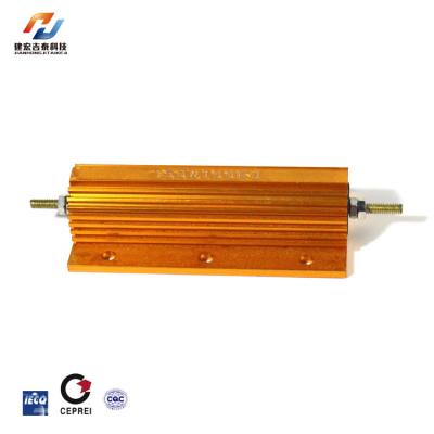 China RX24 Golden Aluminum Shell Resistors For Pre Charging Circuits Of New Energy Vehicles for sale