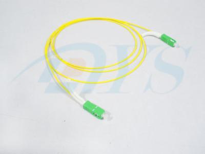 Cina Sc/APC - monomodale semplice a fibra ottica del cavo di toppa APC/dello Sc con uno stivale da 90 gradi in vendita