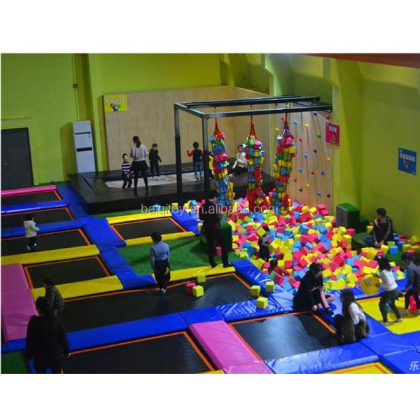 Quality Big Bounce High Quality Amusement Hot Selling Funny Indoor Trampoline Park with Slides for sale