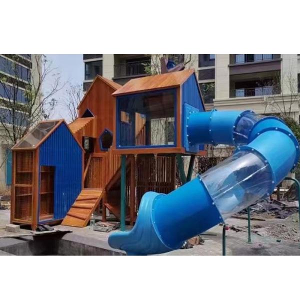 Quality Outdoor Playhouse Garden Building Customised Children Wooden Outdoor Playgrounds for sale