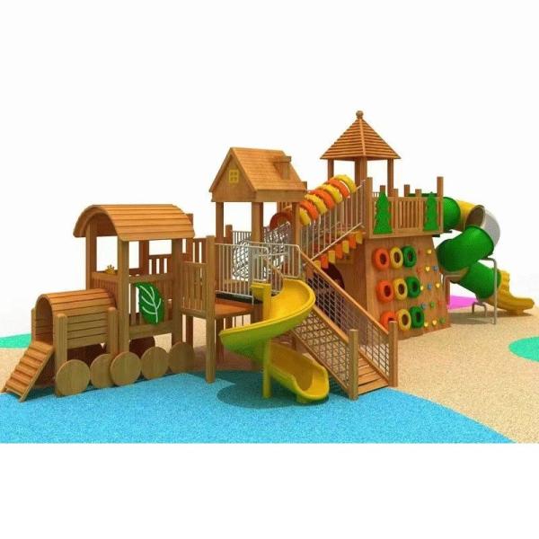 Quality Outdoor Playhouse Garden Building Customised Children Wooden Outdoor Playgrounds for sale