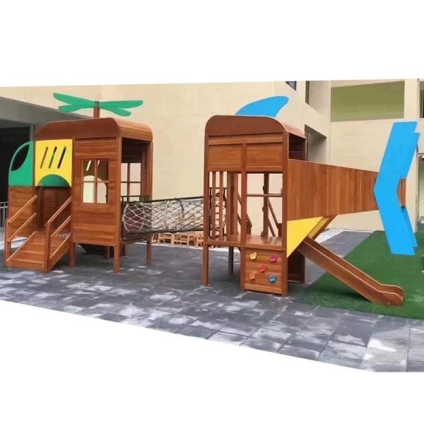 Quality Outdoor Playhouse Garden Building Customised Children Wooden Outdoor Playgrounds for sale