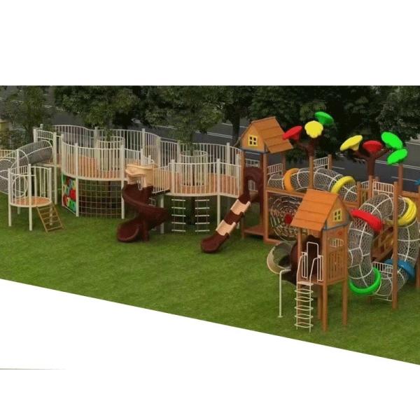 Quality Outdoor Playhouse Garden Building Customised Children Wooden Outdoor Playgrounds for sale