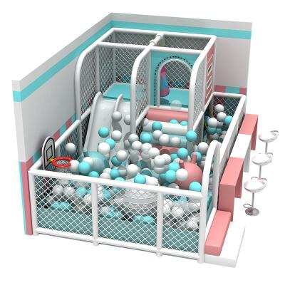China 10 Sqm Sweet Style Indoor and Outdoor Commercial Slides  Soft Play Equipment Kids Indoor Playground for Children for sale