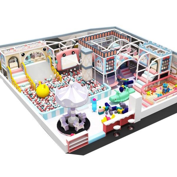 Quality Playground Children Adventure Play Center Indoor Ball Pool Trampoline Big Slide for sale