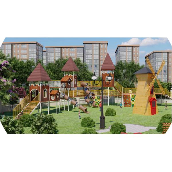 Quality Outdoor Amusement Park Customized Cheap Kids Slide Wooden Outdoor Stainless for sale