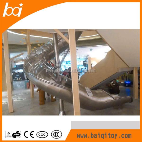 Quality Stainless Steel Spiral Slides, Custom Interior Stainless Steel Slides Factory for sale