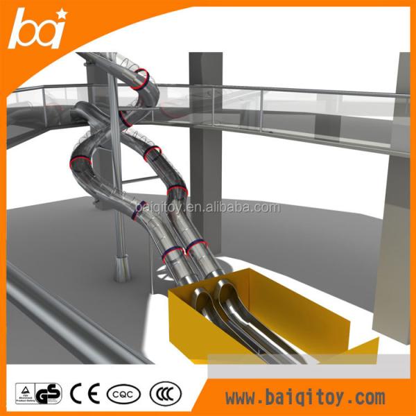 Quality Stainless Steel Spiral Slides, Custom Interior Stainless Steel Slides Factory for sale