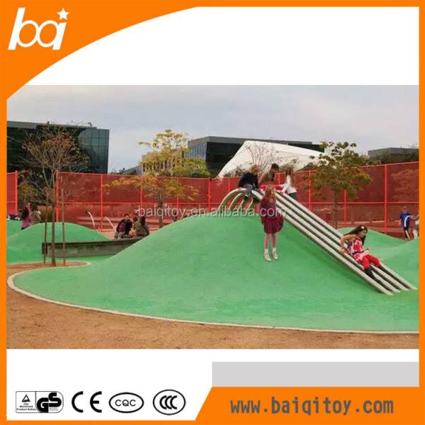 Quality Outdoor Beach Combined with Stainless Steel Slide Fun Amusement Equipment for sale