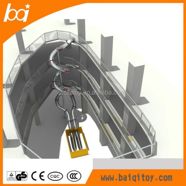 Quality Outdoor Beach Combined with Stainless Steel Slide Fun Amusement Equipment for sale