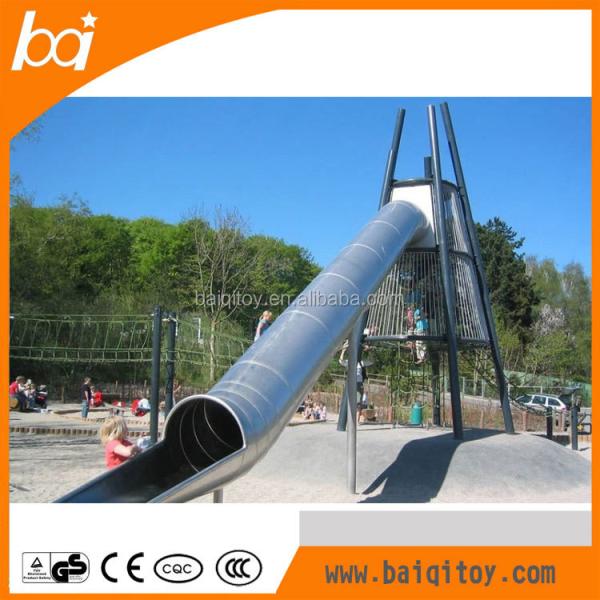 Quality Outdoor Stainless Steel Slide on the Playground for Children and Adults Climbing for sale