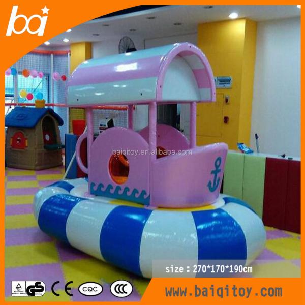 Quality Baiqi Space Spinner Kids Electronic Soft Play Child Indoor Play Structure with for sale