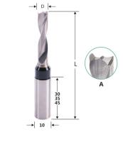 China 8mm Cutting Diameter Solid Tungsten Carbide Drill Bits Suitable For Chipboard / MDF for sale