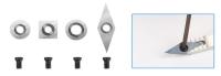 China Carbide Inserts Woodturning With Round / Square Radius /Diamond Shape for sale