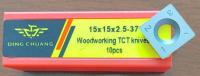 China Square Radius Shape Carbide Cutting Tool Inserts 15x15x2.5-37° for sale