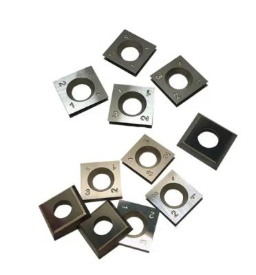 Cina Woodworking Carbide Cutters Inserts 14×14×2.0mm-30° Spiral / Helical Planer Cutter Head in vendita
