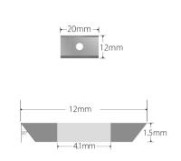 China Custom Design 100% Carbide Woodworking Inserts for Standard Blade for sale