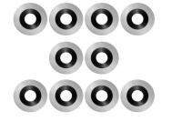 China Precision Cutting 8.9mm Round Shape Tungsten Carbide Inserts for sale
