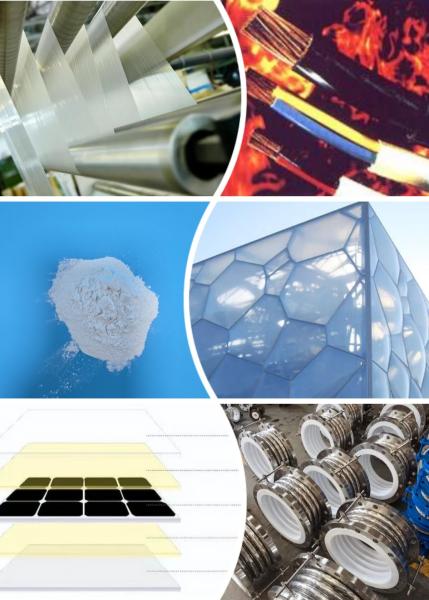 Quality Transparency ETFE Powder With Self Extinguishing Flame Retardancy for sale