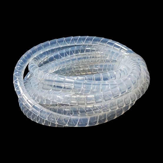 Quality Transparent FEP Spiral Wrap Tubing – Corrosion-Resistant, High-Temperature 200°C Cable Protection Tube Left-Hand / Right-Hand Spiral Cutting Available for sale