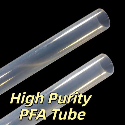 China Clear PFA Tubing for High Purity Reagent, Corrosive Media and Chemical Transfer Applications for sale