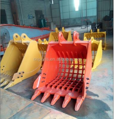 China 0.8m3 Excavator Skeleton Bucket/Screen Bucket for SK120-3 Construction Performance for sale