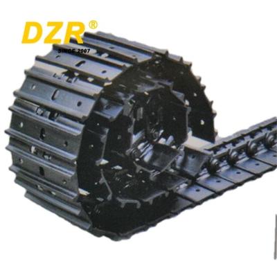 China Sk100 Track Group for Pc60-6 Pc40-7 Mini Excavator Shoe Assembly in Black or Yellow for sale