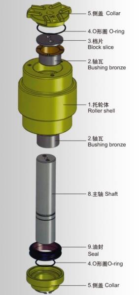 Quality Js160 331/42441 Js200 Top Roller Smooth Finish Carrier Made by 50Mn/40Mn2 for sale