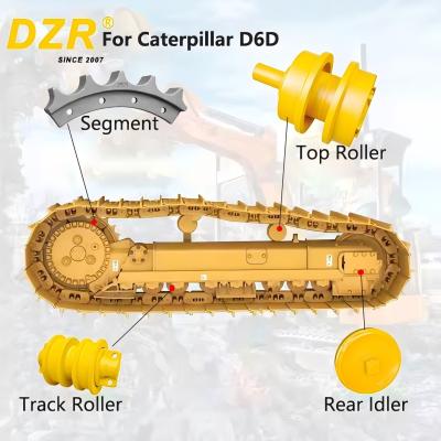 中国 C-A-T D6D シャーシ組成 トップ・トラック・ローラー・アイダー・プロケット・セグメント 車両の下部部品 販売のため