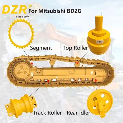 중국 미쓰비시 BD2G 모든 시리즈의 전체 하부차 세트 하부차 부품을위한 롤러 롤러 Idler 스프록트 세그먼트 판매용