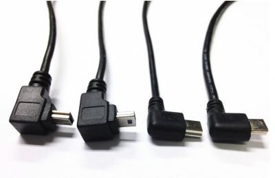 China Right Left UP Down angle Mini B male cable for sale