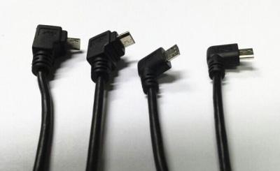 China Right Left UP Down angle Micro B male usb cable for sale