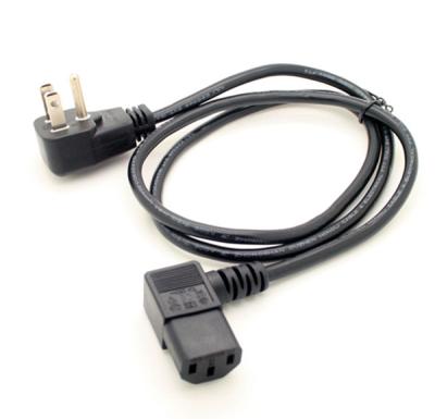 China Flat Plug Power cord, Angled 5-15P/C13 for LCD LED Wall Mount TV 3ft for sale