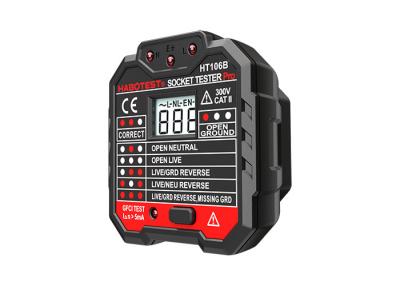 China Electrical US Plug Plug Socket Tester Compact Size With LCD Voltage Display for sale