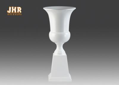 Cina Bianco lucido della vetroresina delle piantatrici del vaso durevole del pavimento in vendita