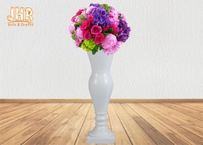 China Witte van de Vazenhomewares van de Glasvezelvloer Belangrijkste van het de Puntenhuwelijk Decoratieve Lijstvazen Te koop
