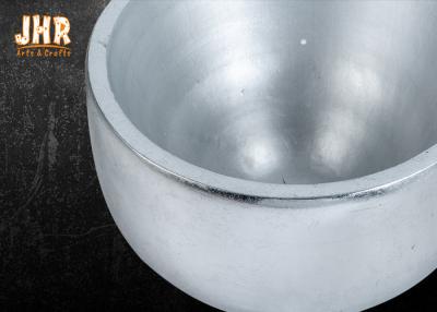 Cina L'argento di forma della tazza ha coperto di foglie vasi da fiori della vetroresina, ciotole del fiore della vetroresina in vendita