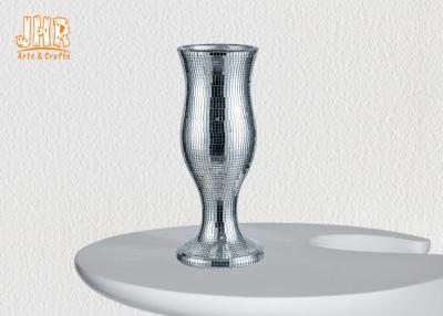 Cina Rivestimento d'argento del mosaico dello specchio dei piccoli della vetroresina delle piantatrici vasi dell'interno decorativi della Tabella in vendita