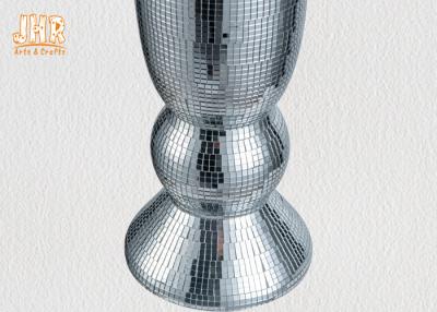 China Vaso de prata do assoalho dos artigos decorativos de Homewares do vaso da tabela do vidro de mosaico para a sala de visitas à venda