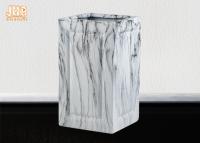 China Durable MGO Decorating Clay Flower Pots Cuboid Shape for sale