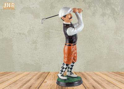 Cina Statua decorativa del ripiano del tavolo del giocatore di golf dello sportivo della statua di Polyresin della figurina antica della statua in vendita