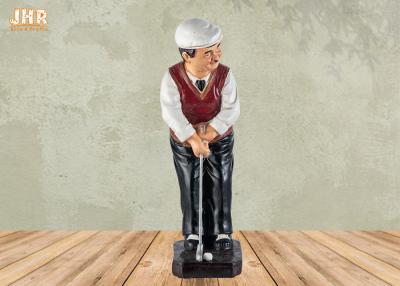 Cina Figurine da tavolo dell'oggetto d'antiquariato della statua della figurina di Polyresin della statua della figurina del giocatore di golf decorativo della resina in vendita