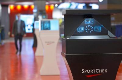 China 22“ Holografische 3D het Hologramshowcase Volledige HD van de Vertoningspiramide met Vluchtgeval for sale